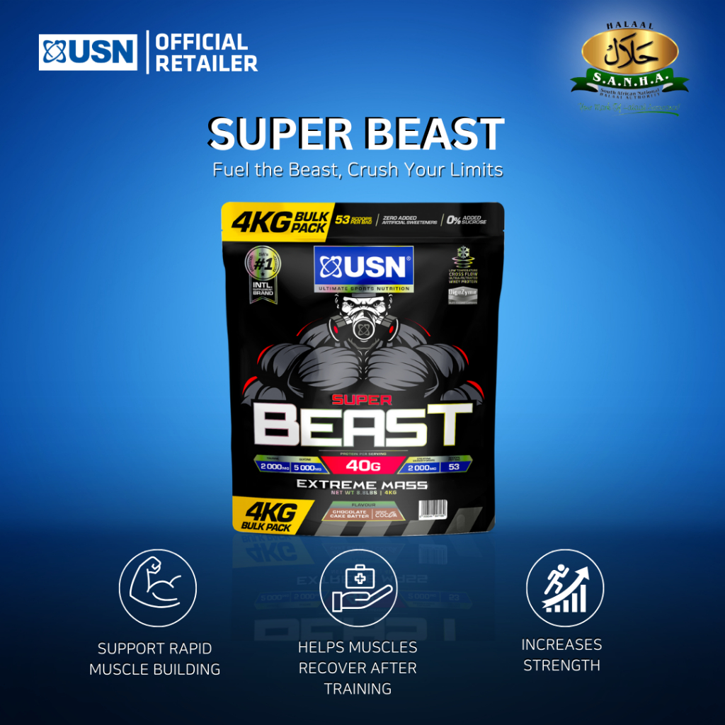 USN Super Grow Beast Extreme Mass Gainer 4KG | Shopee Malaysia