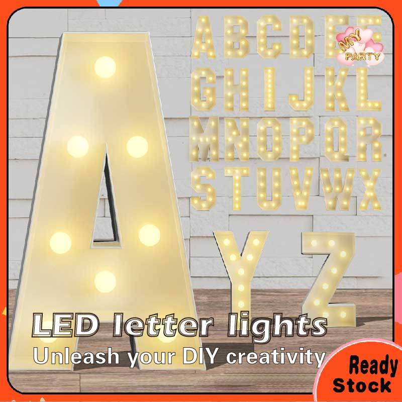 91.5cm Giant Letter LED Light A-Z Balloon Filling Box Giant Birthday ...
