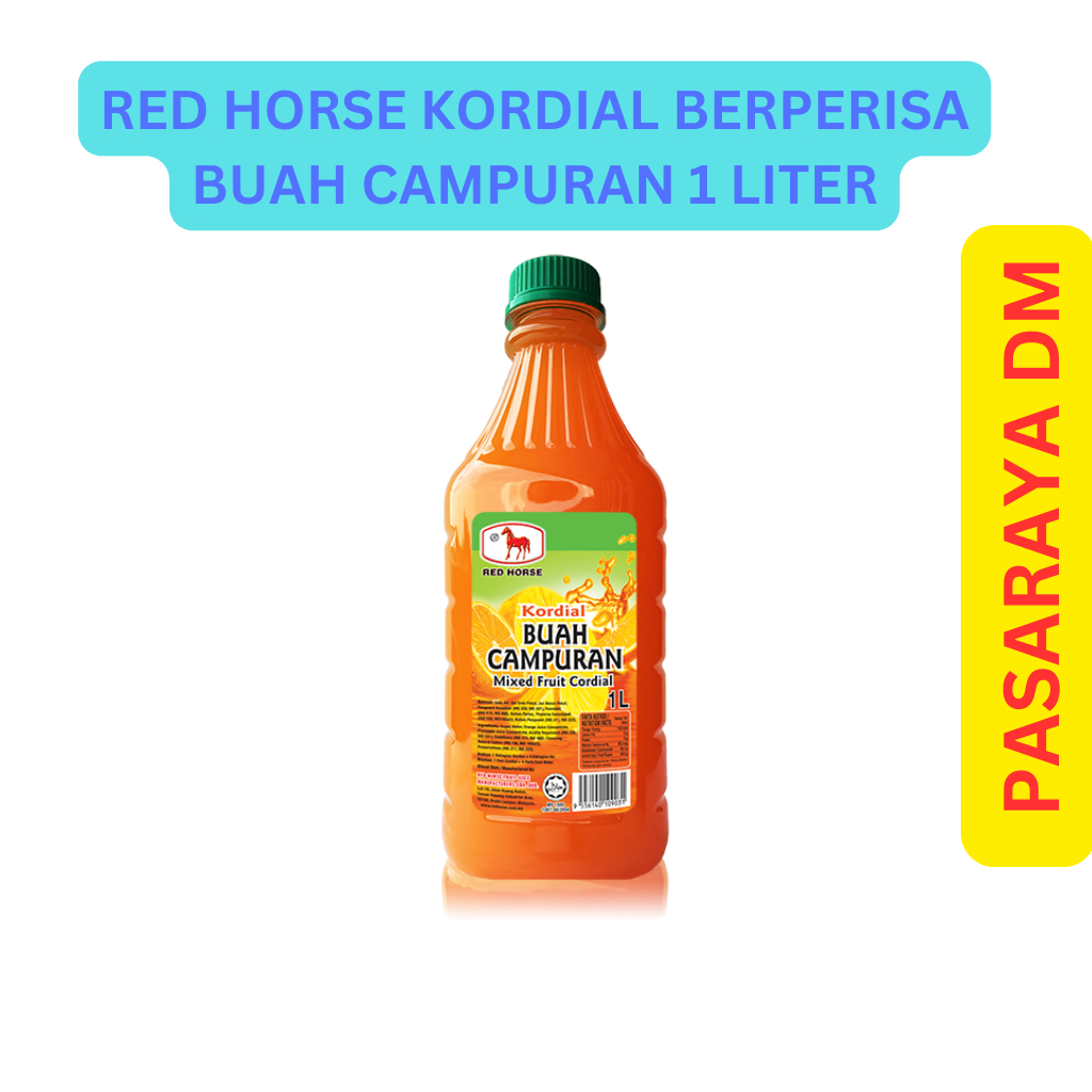 Red Horse Kordial Berperisa Buah Campuran 1Liter (RED HORSE KORDIAL ...