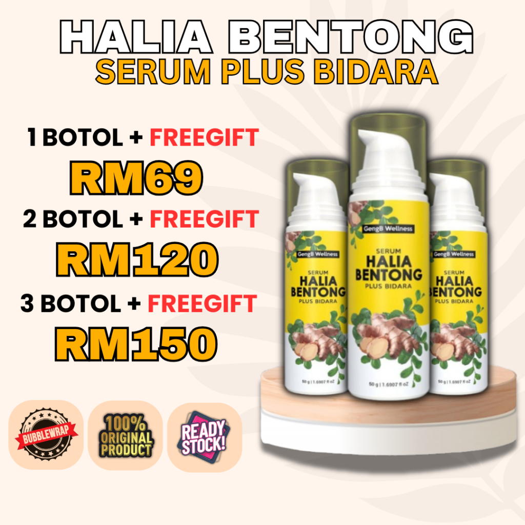 [100% ORIGINAL] SERUM HALIA BENTONG + BIDARA ORIGINAL HQ | Shopee Malaysia