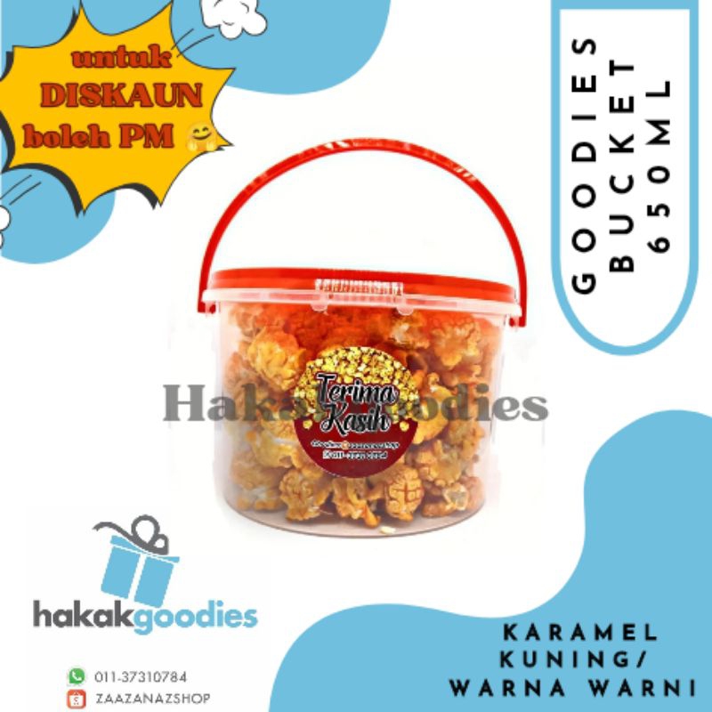 POPCORN GOODIES BUCKET 650ml |BORONG| | Shopee Malaysia