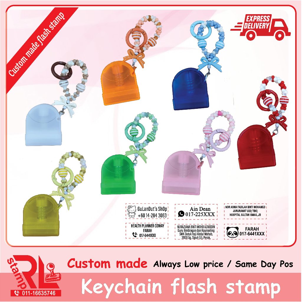 28Col Cop Nama, Jururawat Chop, Nurse Chop, Rubber Stamp, Flash Cop ...