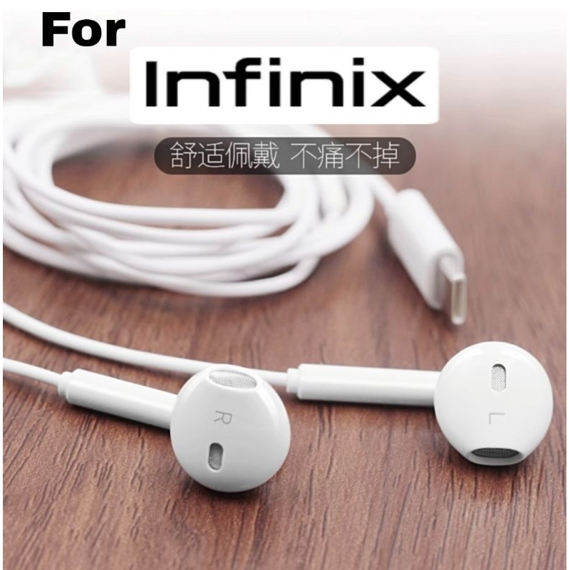 EARPHONE SUPPORT Infinix Note 50, 50x,40 Pro, GT 20 Pro (USB Type C ...