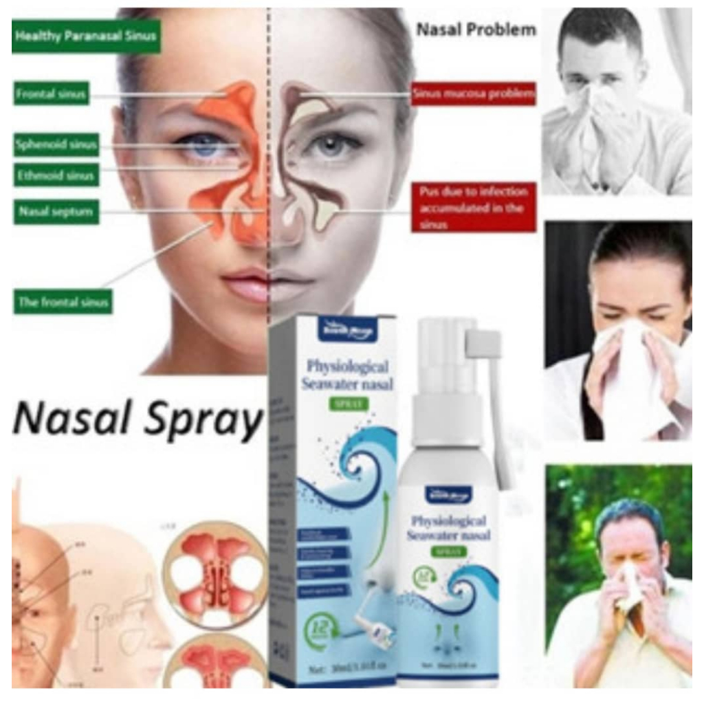 SeaWater Nasal Spray🔥Fast Relief Sinus/Allergic Hard Breath🔥Lasting ...