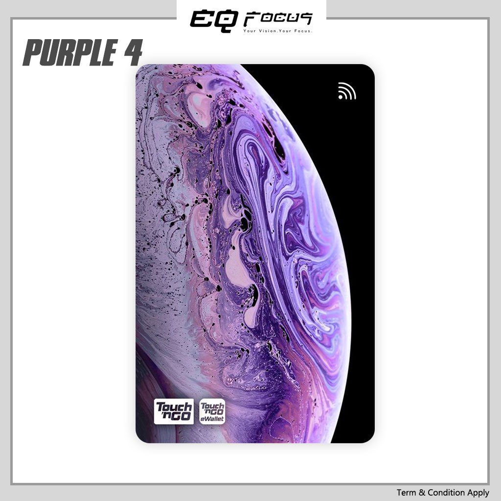 Purple High Quality - Tng / Touch n Go Card Sticker - ATM Card Sticker ...