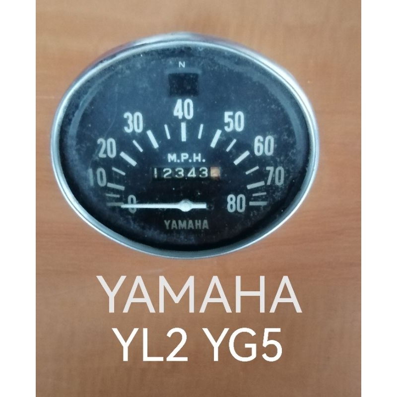 YAMAHA YL2 YG5 USED 2ND HAND GENUINE SPEEDO METER M. P. H NIPPON SEIKI JAPAN | Shopee Malaysia