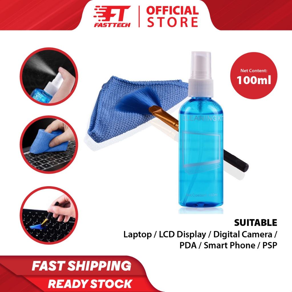 LCD Cleaning Kit KCL-1016 Non-aerosol Cleaner for Laptop LCD LED TV ...
