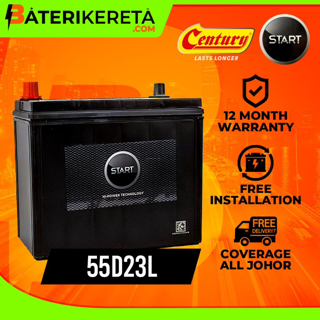 CENTURY START 55D23/55D23L | D23L CAR BATTERY | Shopee Malaysia
