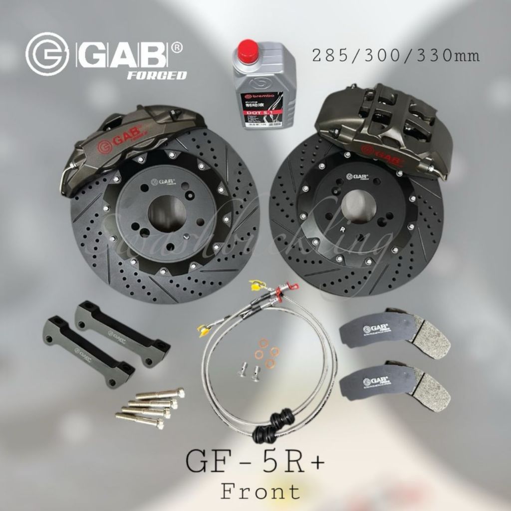 [ GAB Forged ] GF-5R+ BIG 4 Piston Forged Caliper 285/300/330mm - For ...