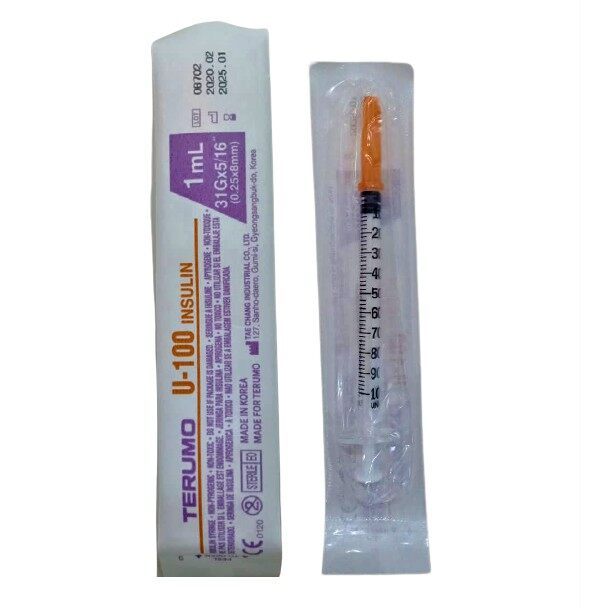 [1 pcs] [INSULIN] [NEEDLE] TERUMO INSULIN SYRINGE 1ML [31G /30G /29G] | Shopee Malaysia