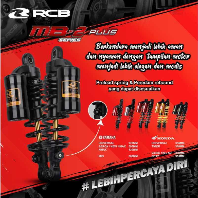RCB ABSORBER MB2+PLUS SERIES GOLD/BLACK N-MAX V2 , NVX , VARIO150 ...