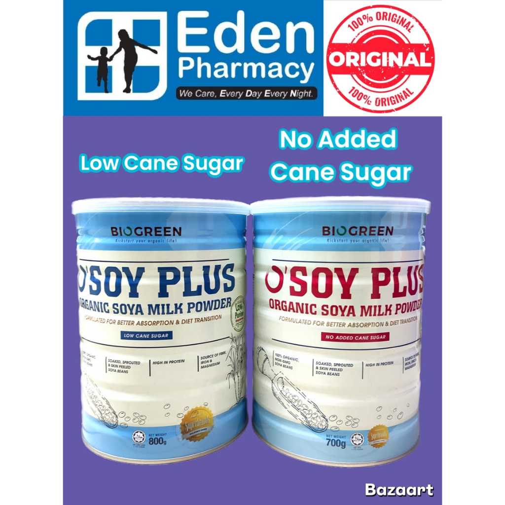 Biogreen O'Soy Plus Organic Soya Milk Powder (1 X 800g) | Shopee Malaysia
