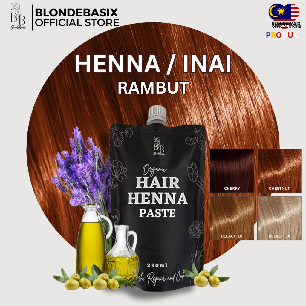 INAI RAMBUT | HAIR HENNA | ANTI KELEMUMUR & RAMBUT GUGUR | Shopee Malaysia