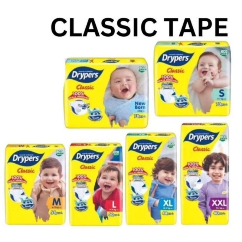 DRYPERS CLASSIC TAPE | Shopee Malaysia