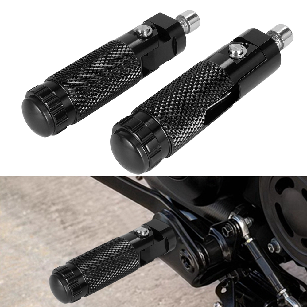Motorcycle Footpegs CNC Aluminum Motor Bike Universal Folding Footrests ...