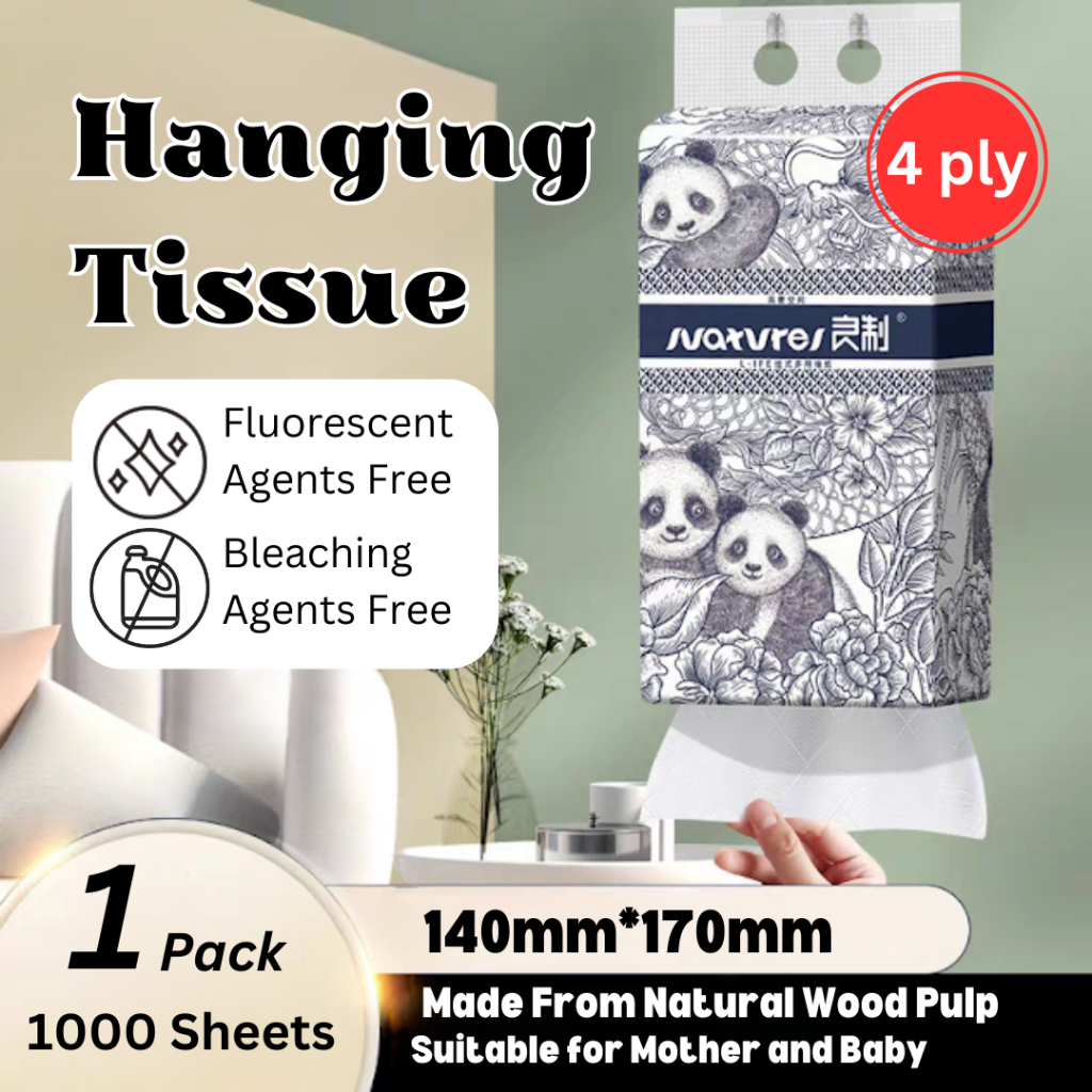 [Ready Stock] Panda Tissue Paper Hanging Tissue Soft Deluxe Comfort ...