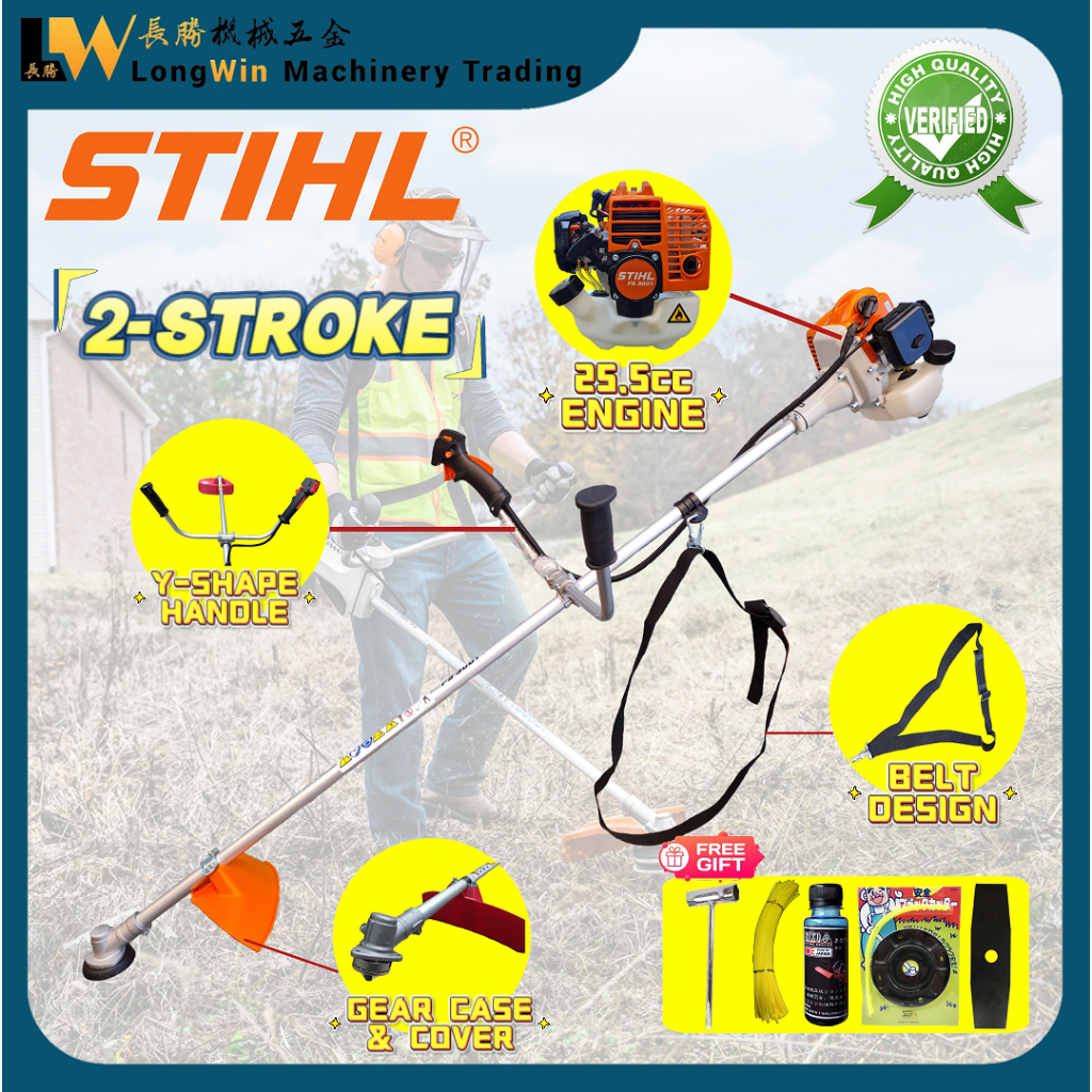 STIHL FS3001 2-Stroke Staright Shaft Design Brush Cutter 25.5cc Mesin ...