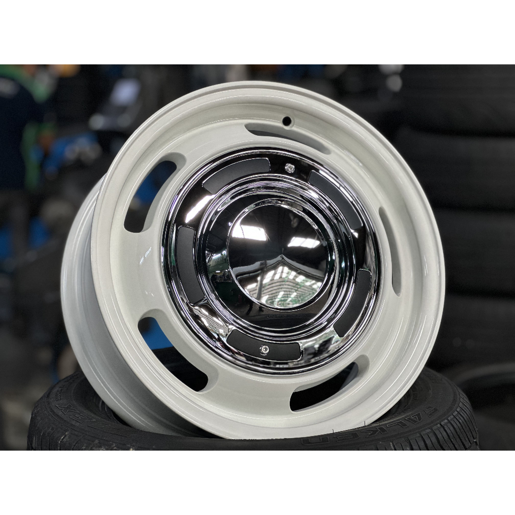 NEW 15X6J Dean Cross Country Rim (set of 4) White 4X100 for Axia Bezza ...