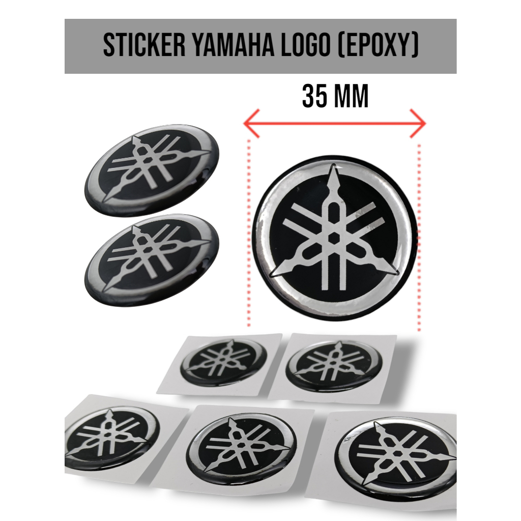 YAMAHA 3D EPOXY/TIMBUL LOGO STICKER (1PCS) LC135/LC V1/LC V2/Y15ZR/RXZ ...