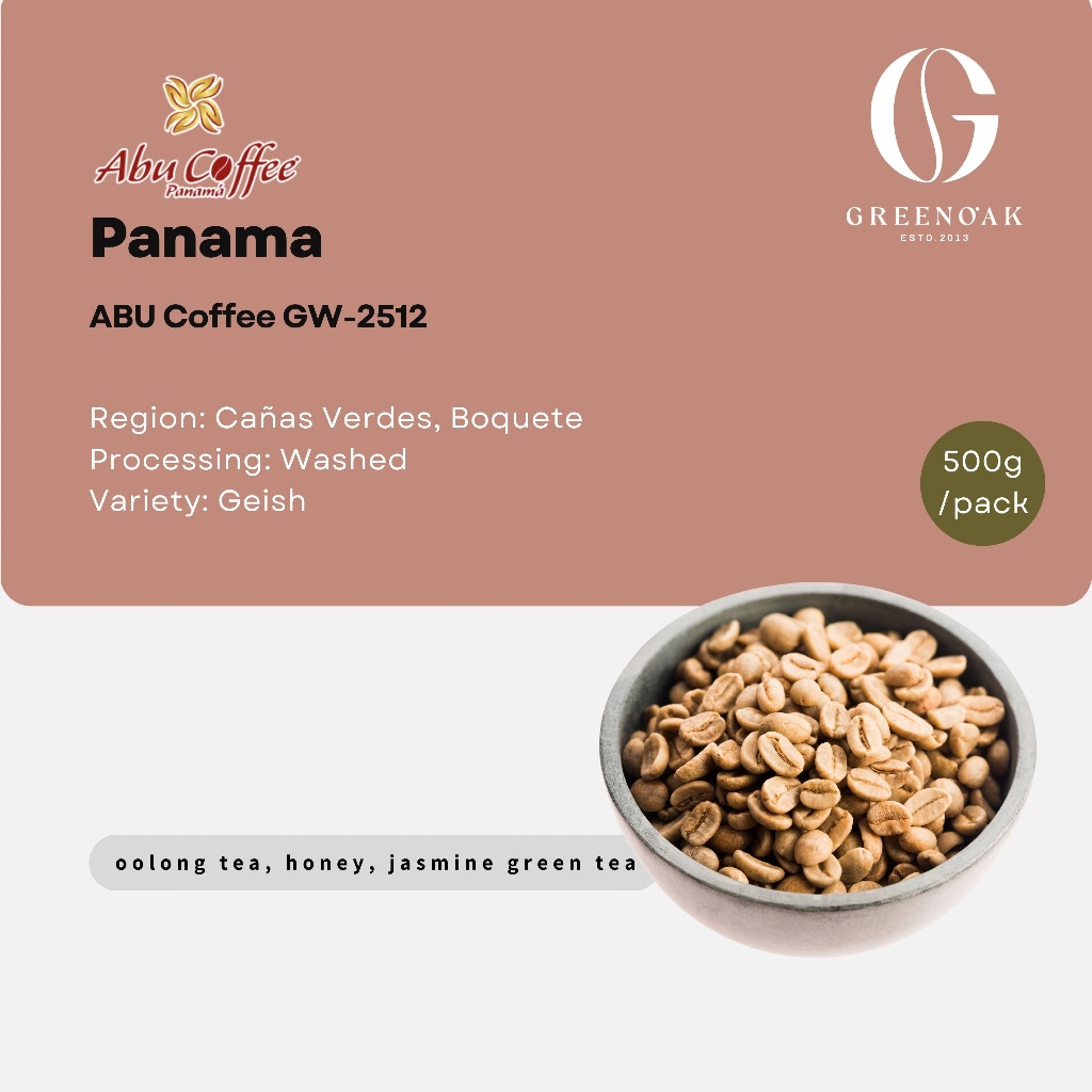{GESHA}Panama ABU Coffee 500gm Washed Raw Coffee Beans Unroasted Repack ...