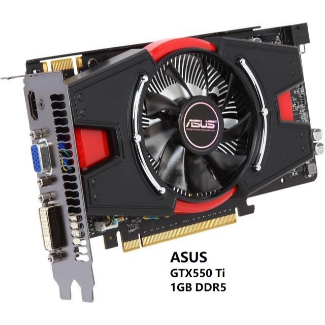 ASUS GTX550 Ti Nvidia GeForce 1 GB DDR5 192 Bit GPU Graphic Card ( Used ...