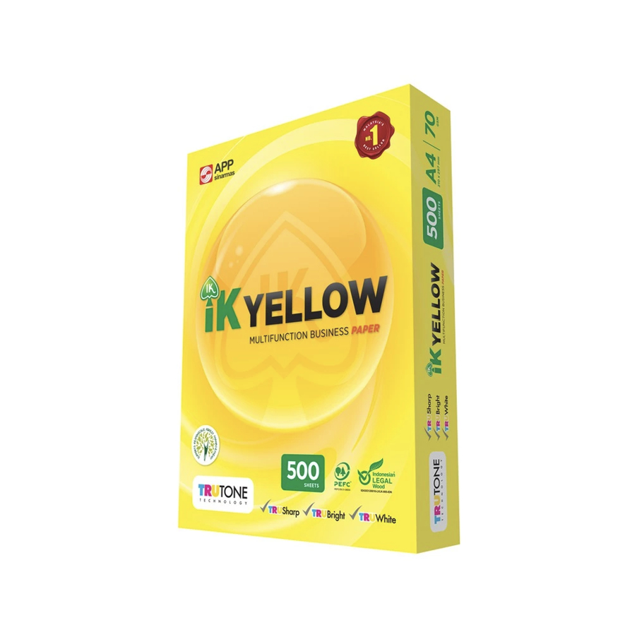 IK Yellow A4 Paper/Kertas A4 70gsm 500 sheets | Shopee Malaysia
