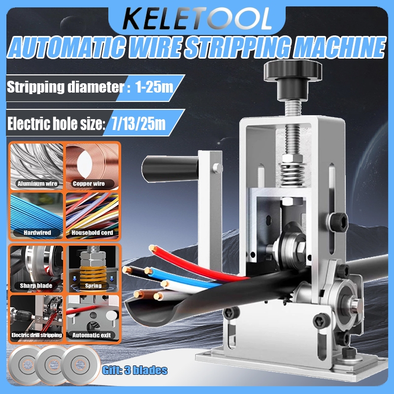 Wire Stripping Machine Auto Portable Adjustable Electric Cable Peeling ...