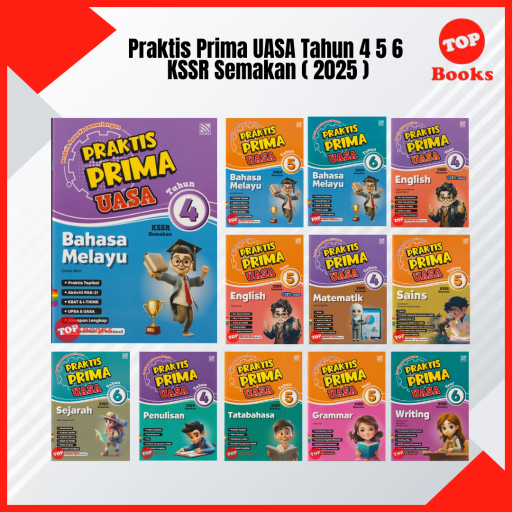 [TOPBOOKS Pelangi] Buku Latihan : Praktis Prima UASA Tahun 4 5 6 KSSR Semakan (2025) | Shopee ...