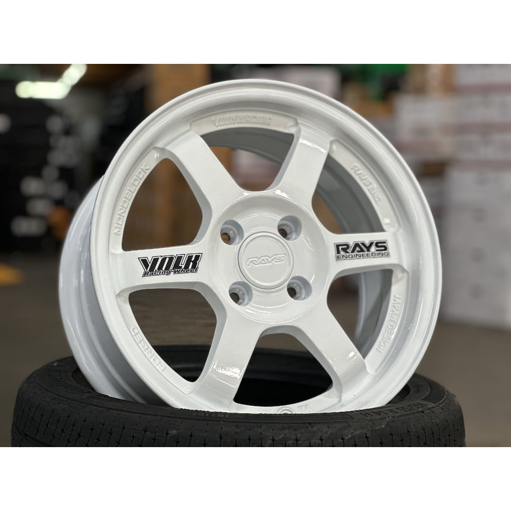 NEW 15X7J AOW TE37 Classic Rim (set of 4) White 4X100 for City Jazz ...