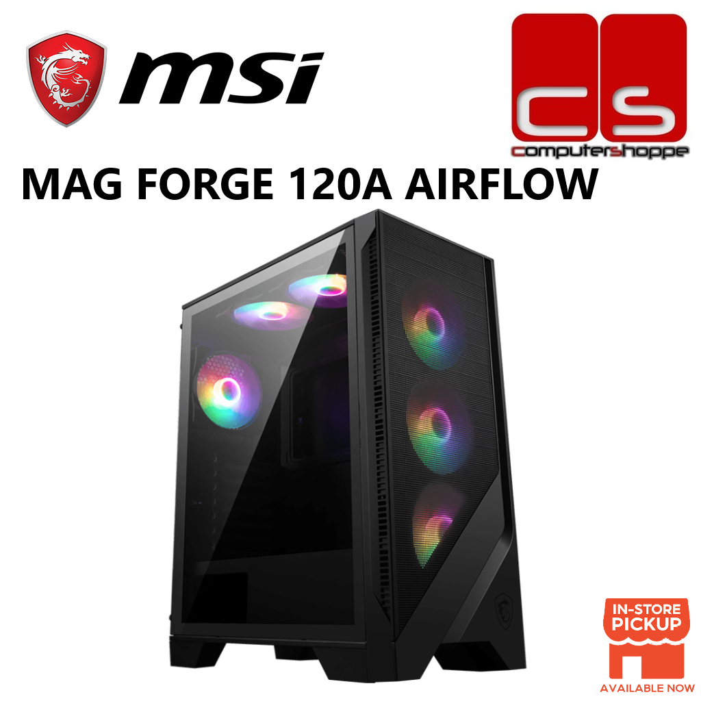 MSI MAG FORGE 120A AIRFLOW ATX Mid Tower PC Case | Shopee Malaysia