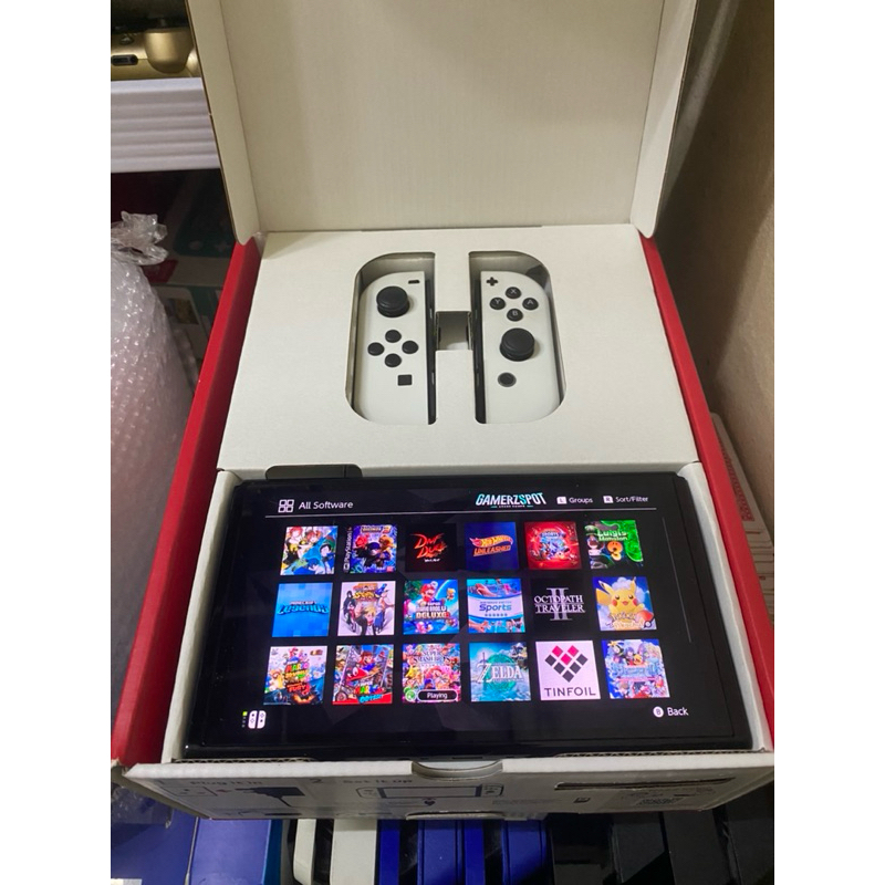 [HOT]💥 Nintendo Switch Oled Jailbreak Fullset Box [ USED ] FREE 256GB ...