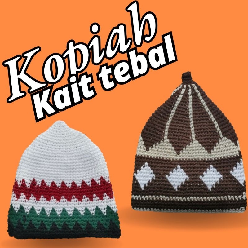 KOPIAH KAIT TEBAL CORAK & COLOUR | Shopee Malaysia