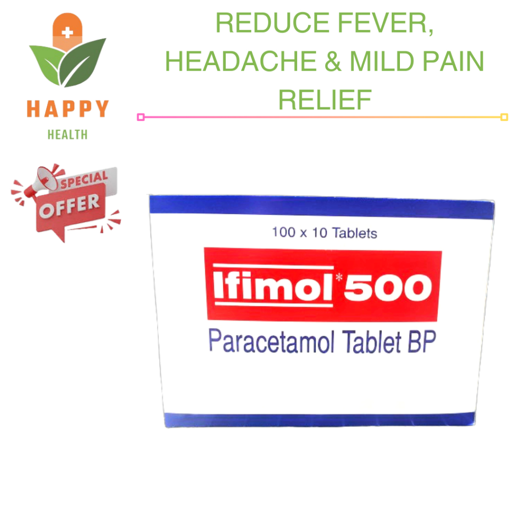[ Exp 11/2029 ] Ifimol Paracetamol 500MG Tablet ( 100 Strips X 10 ...