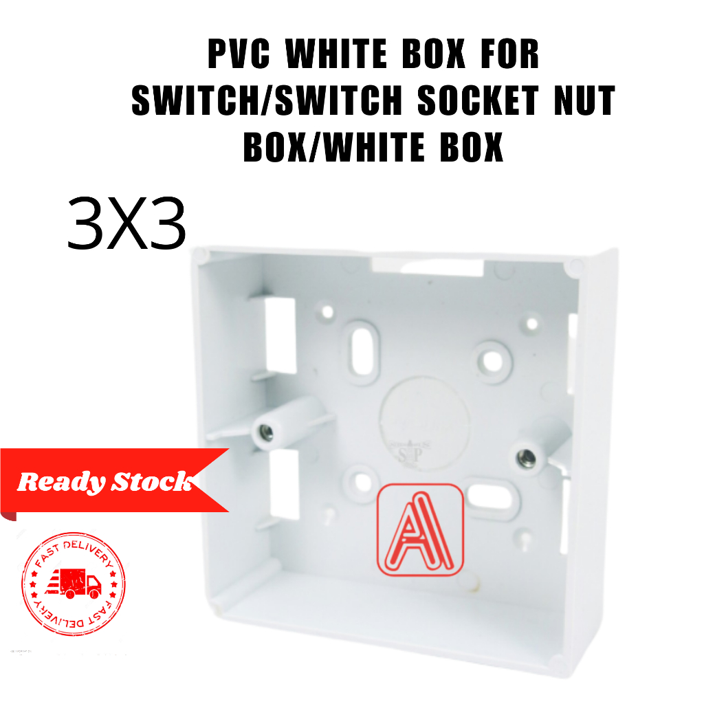 PVC White Box for Switch Socket Nut Box White Box 3x3 / 3x7 / 3x6 ...