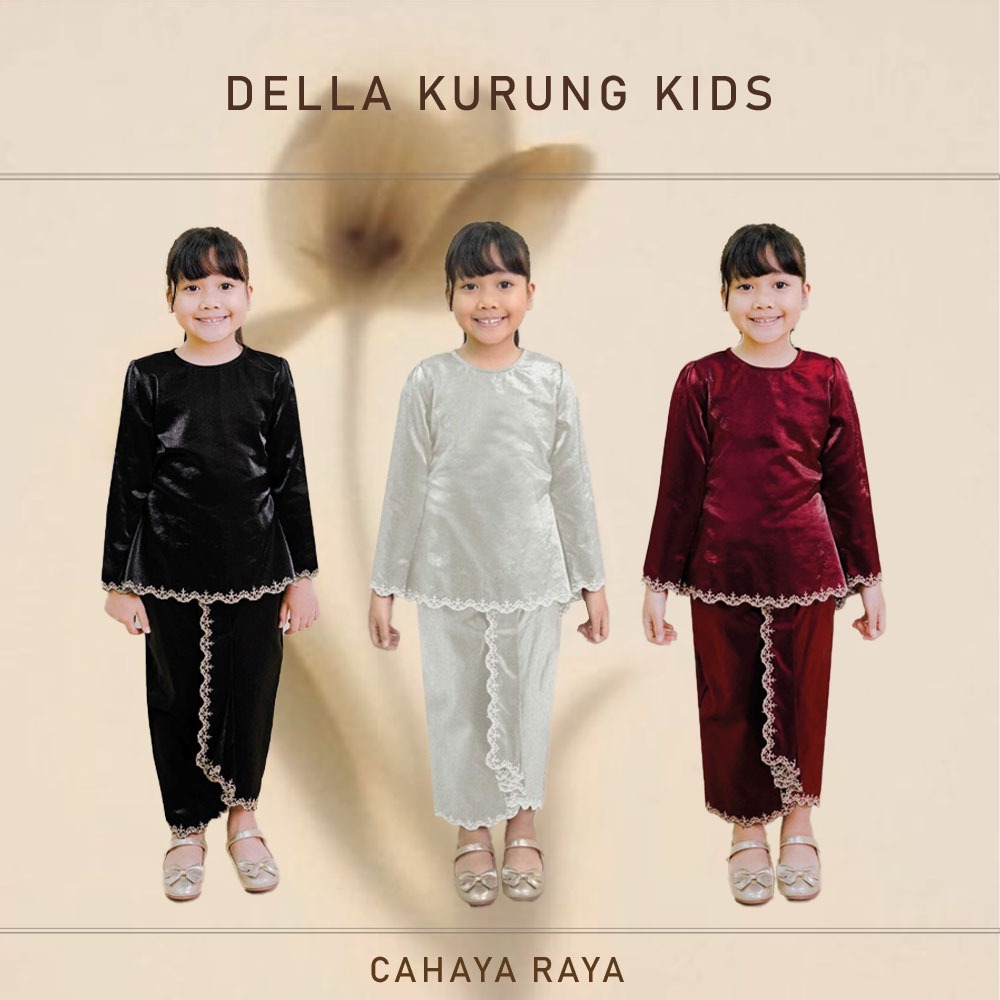🌙 CAHAYA RAYA 2025 🌙Della KIDS Kurung/ Baju Kurung Kanak-kanak / Kurung ...