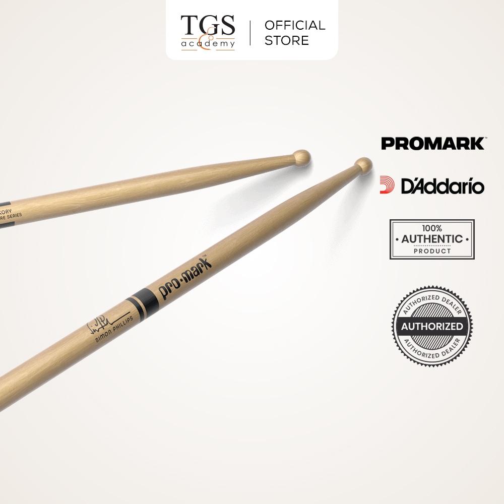 ProMark TX707W SIMON PHILLIPS Classic Drumsticks - Lacquered Hickory ...