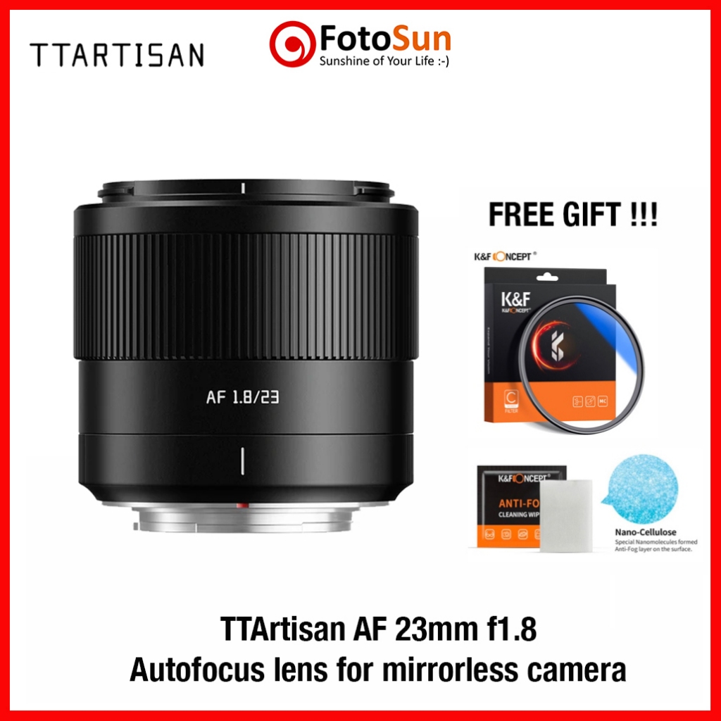 TTArtisan AF 23mm f1.8 Bokeh lens for Fujifilm X, Sony E mount mirrorless camera | Shopee Malaysia