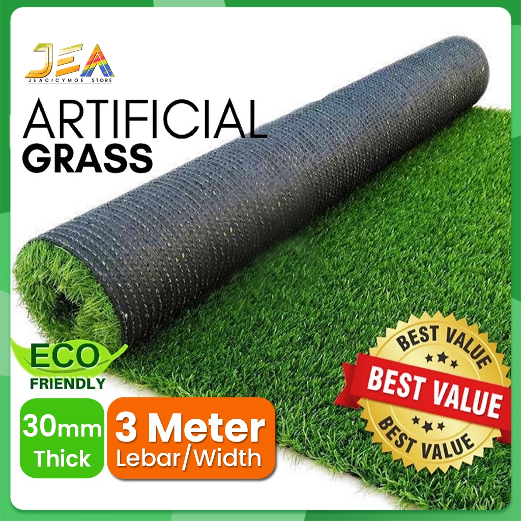 【Banyak saiz】Wide:3m,Long 4m to 25m Karpet Rumput Artificial Grass ...