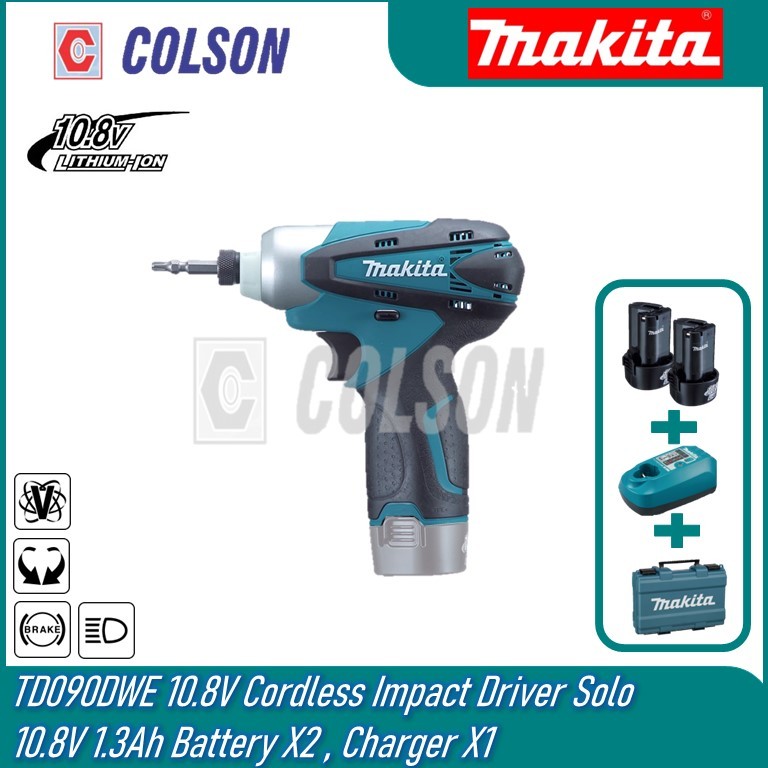 COLSON MAKITA TD090DWE/DZ 10.8V Cordless Impact Driver Solo/Set | Shopee Malaysia