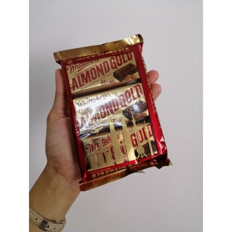 MINI WHITTAKER'S ALMOND GOLD (3PCS) | Shopee Malaysia