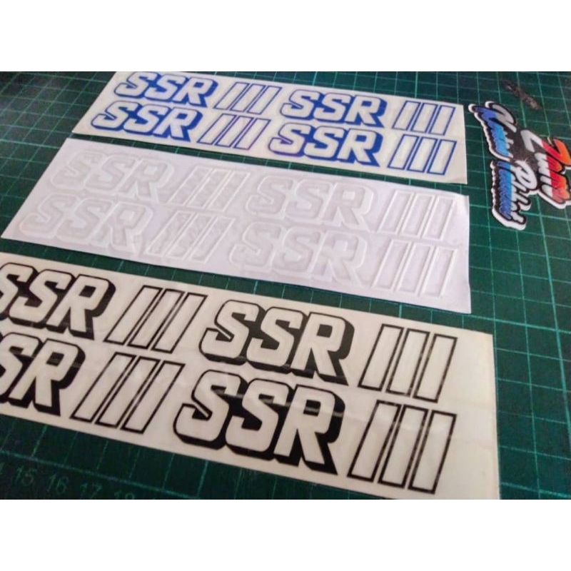 STICKERS SET RIM SSR STICKER CUTTING STICKER SPORT RIM KERETA | Shopee ...
