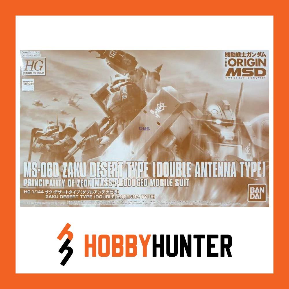 BANDAI Premium HG The Origin MS-06D Zaku Desert Type (Double Antenna Type) | Shopee Malaysia