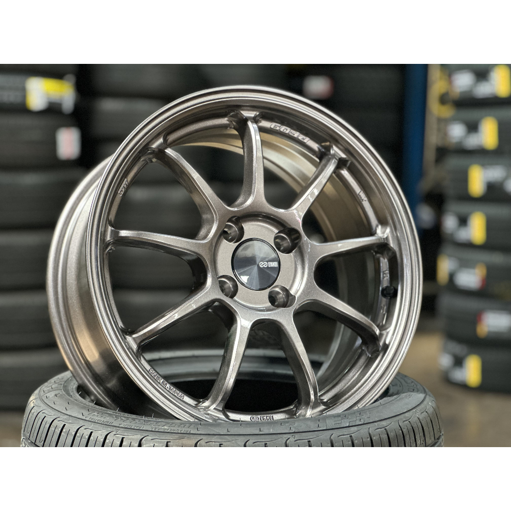 NEW 16X7J Enkei PF09 Japan Rim (set of 4) Silver 4X100 for City Jazz Vios Yaris Myvi Mazda 2 ...