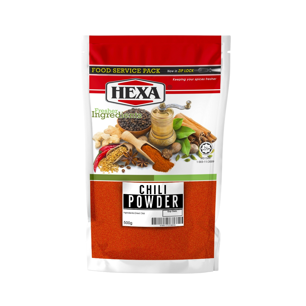 HEXA HALAL Chili Powder 500gm Serbuk Cili Food Service | Shopee Malaysia