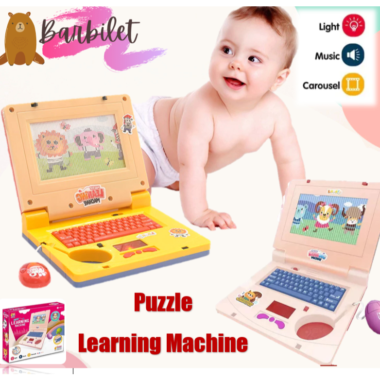 Puzzle Learning Laptop Machine Musical Carousel Early Learning ...