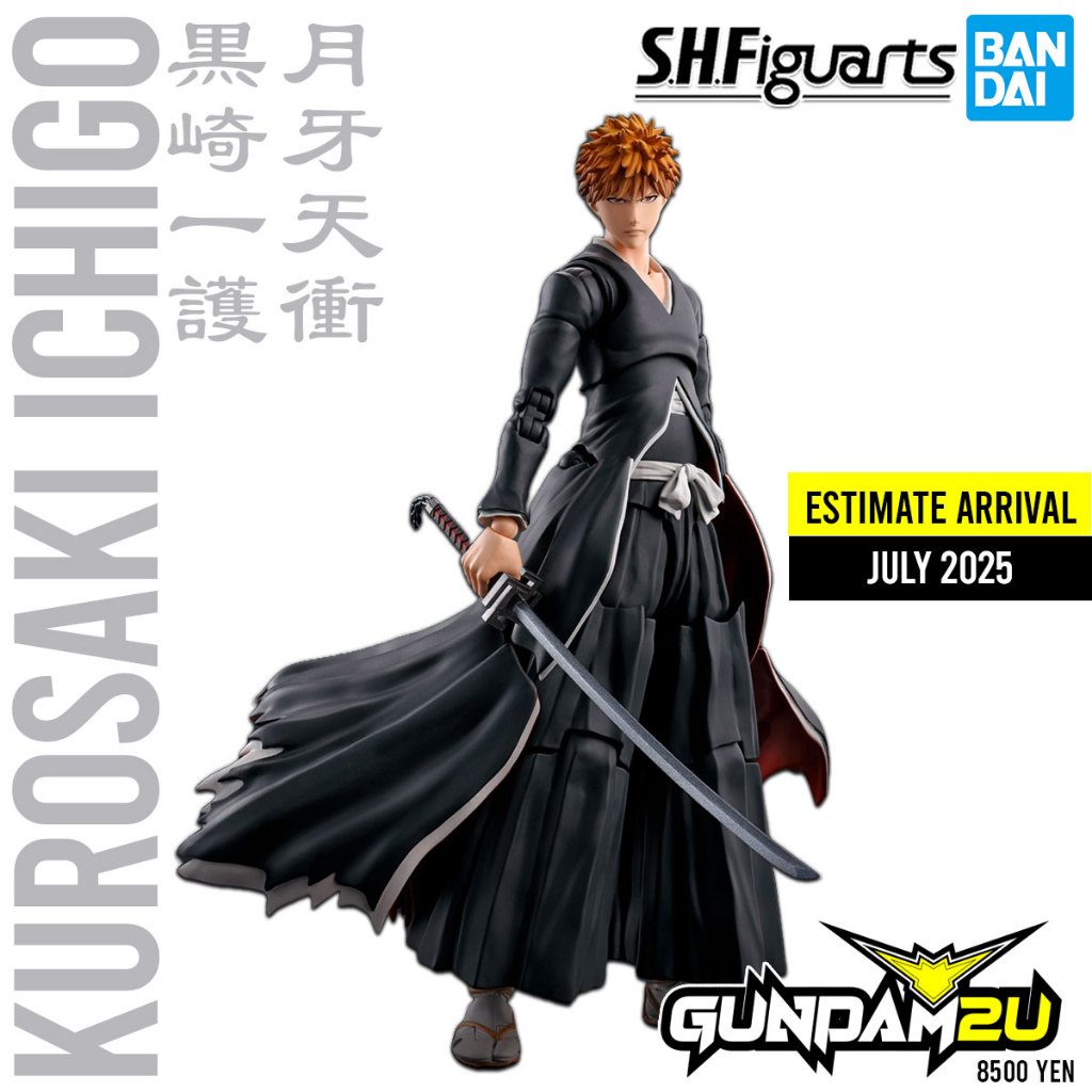 G2UEB BANDAI SHF Kurosagi Ichigo - Getsugatensho - Tamashii Nations S.H ...
