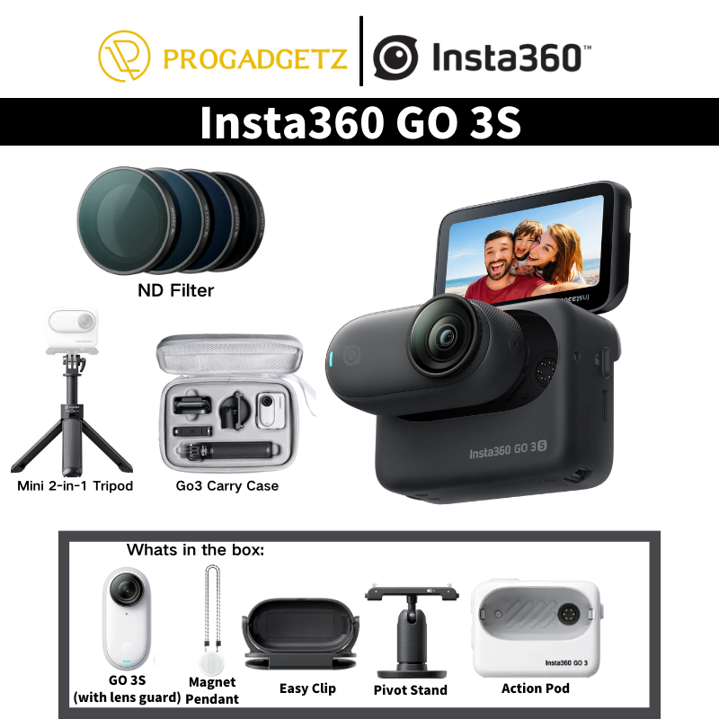Insta360 GO 3S - The Tiny Mighty Action Cam | Shopee Malaysia