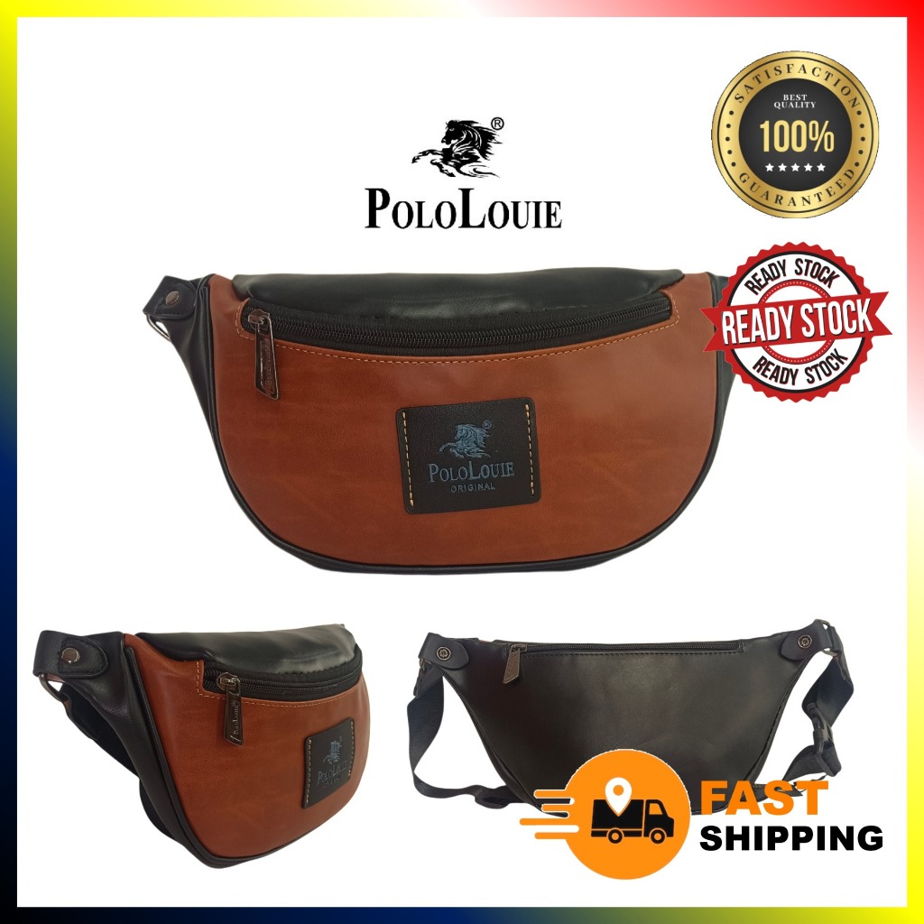 ORIGINAL POLO LOUIE WAIST POUCH BAG MEN WOMEN CHEST BAG CROSSBODY BEG ...