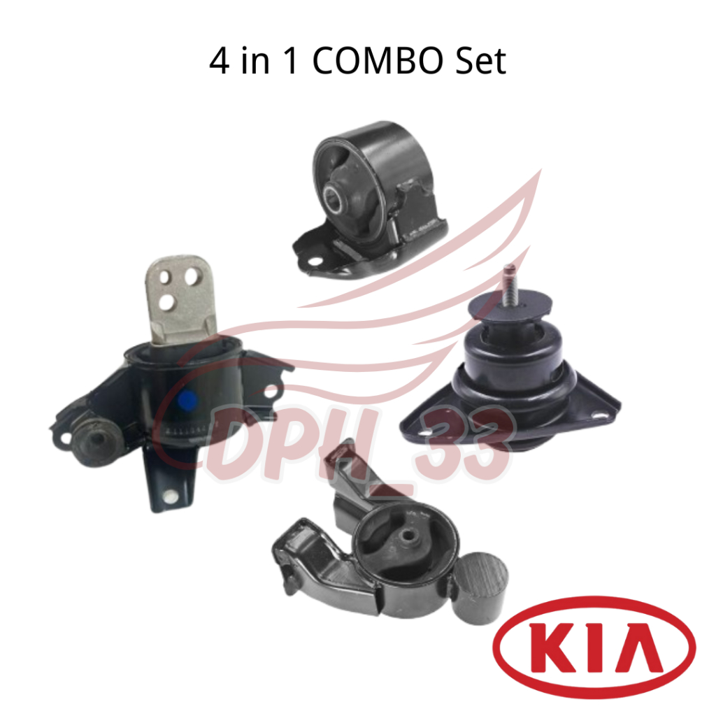 [4 IN 1 COMBO SET] Engine Mounting for KIA Forte 1.6 / 2.0 (2008 - 2013 ...