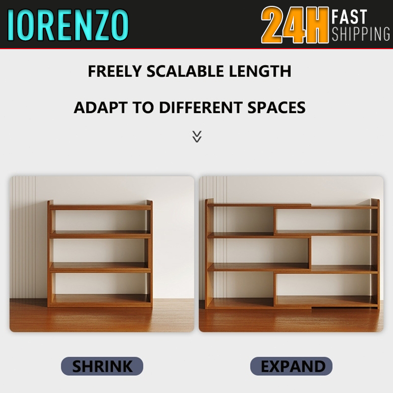 Layered Rack Multi-layer Decorative Rack Wooden Shelf Rak Buku ...